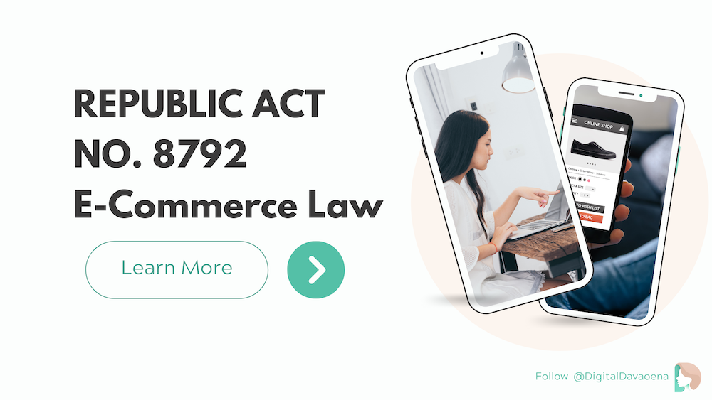 RA 8792 - Philippine Ecommerce Law | Jessica Madrazo